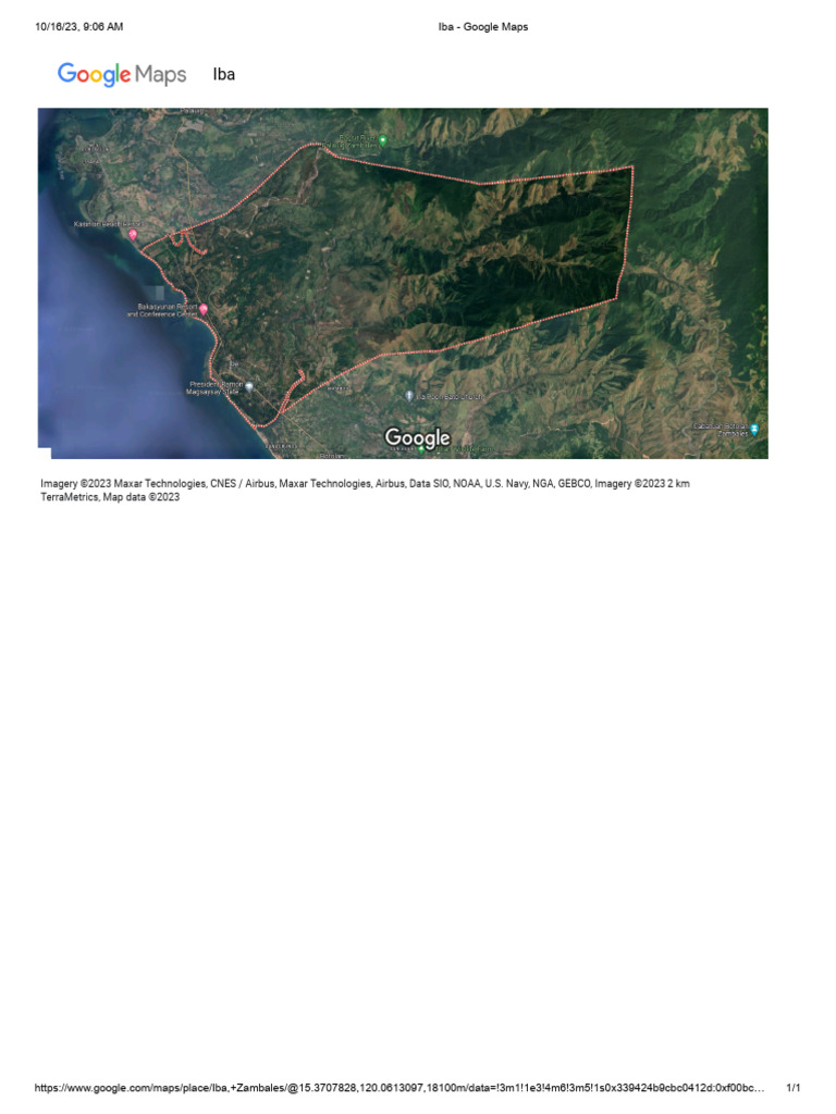 Iba - Google Maps | PDF
