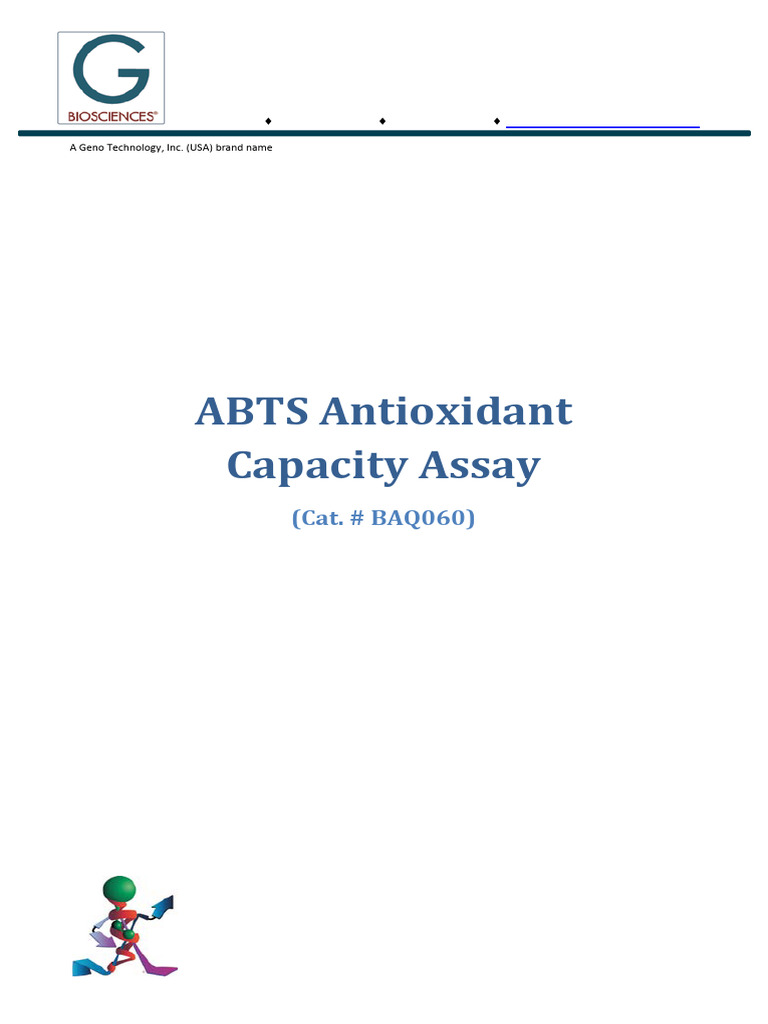 ABTS Antioxidant Capacity Assay Guide | PDF | Antioxidant | Chemical ...