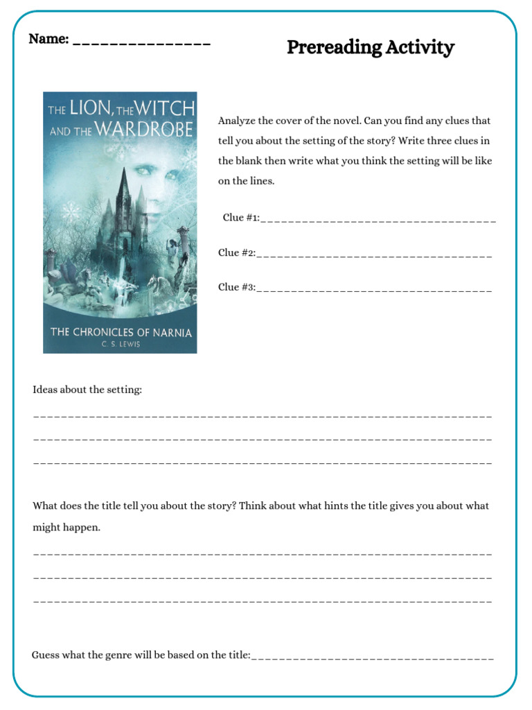 Prereading Activity: Name | PDF