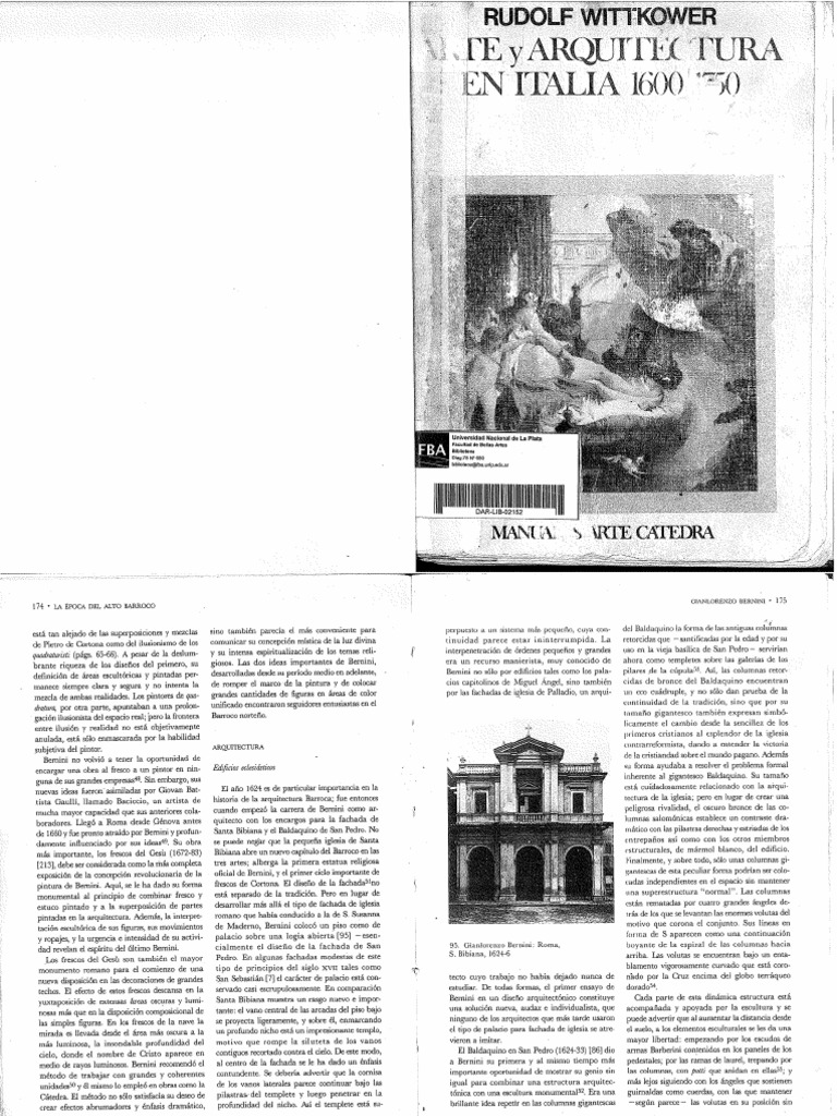 Wittkower - Arte y Arq en Italia 1600-1750 - PAG 174-229 | PDF