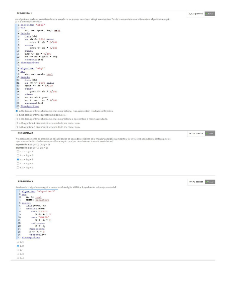 AS III Algoritmo | PDF