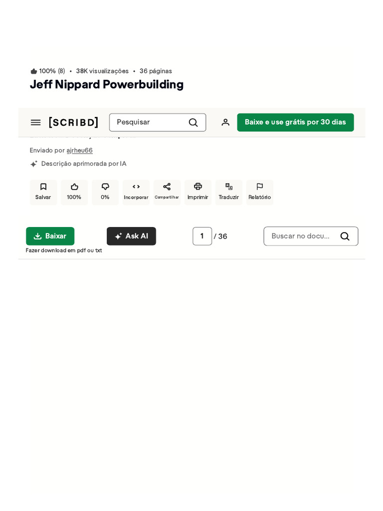 Jeff Nippard Powerbuilding _ PDF _ Management Of Obesity _ Human Anatomy | PDF | Human Body ...