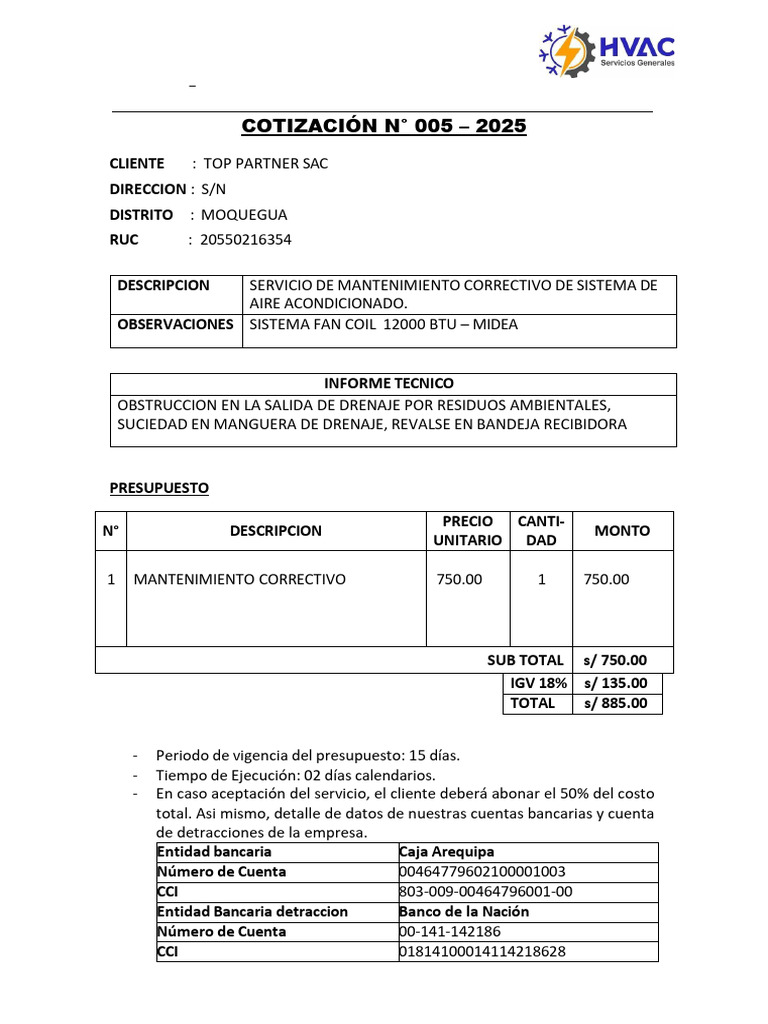 Cotizacion La Iberica Moq | PDF