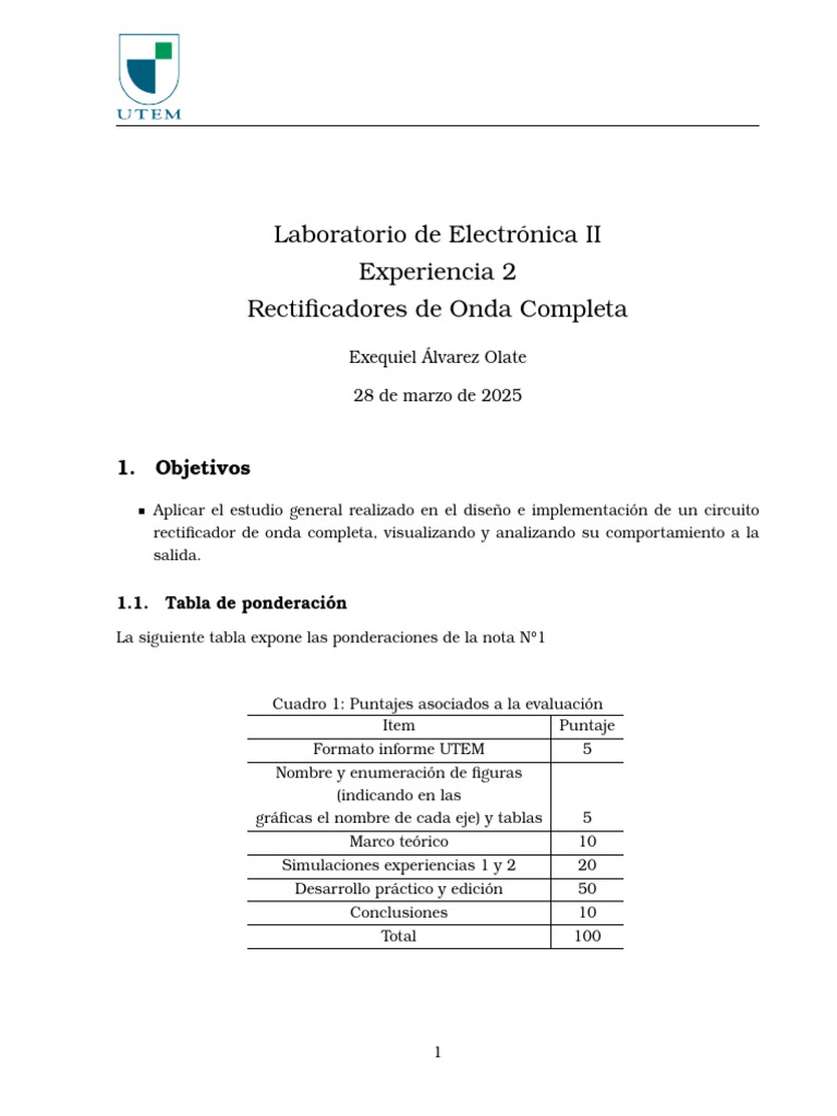 Laboratorio de Electrónica II | PDF | Rectificador | Red eléctrica