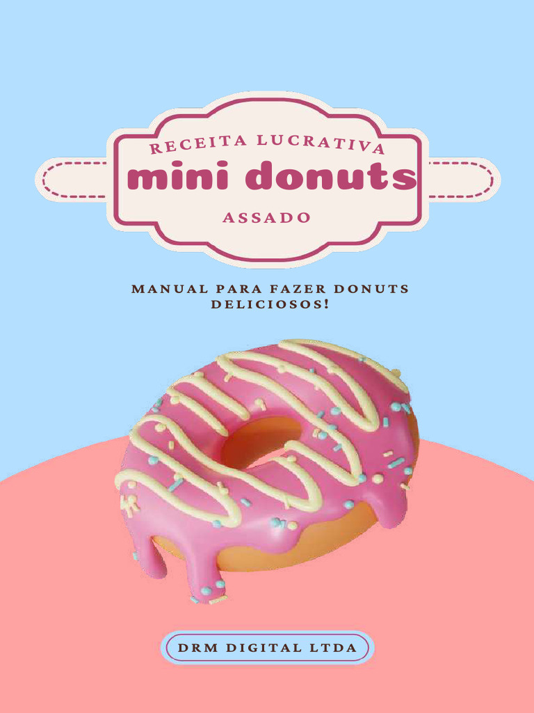 Receita de Mini Donuts Deliciosos | PDF | Creme (gastronomia) | Chocolate