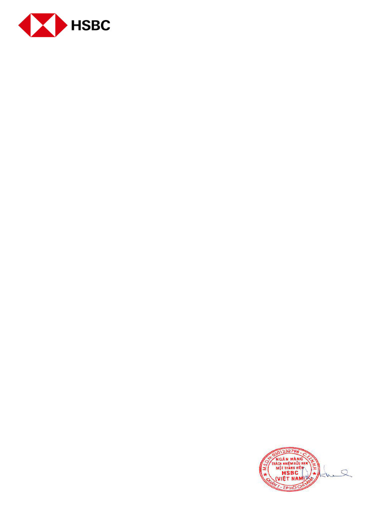 HSBC POF Final With Stamp | PDF