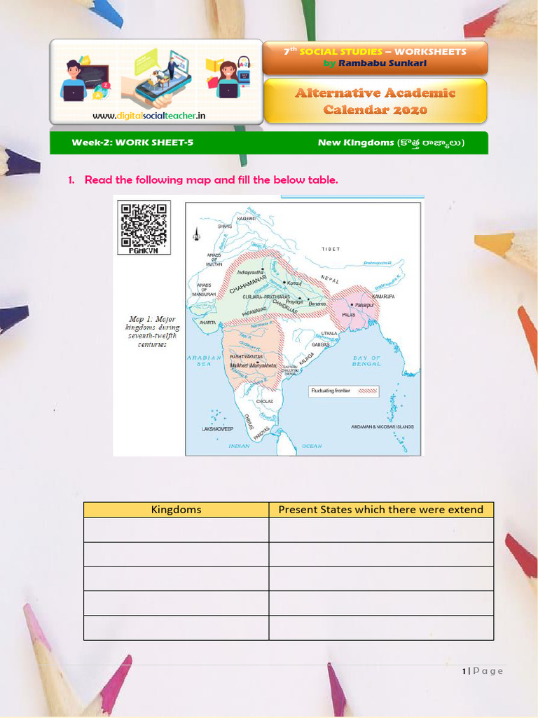 82143-Work Sheet-5 - Aas-7th Class - (Week-2) | PDF