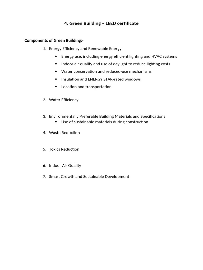 LEED Certification for Green Building | PDF