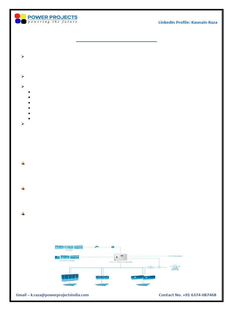 Important Questions Related To Power Plant Controller (PPC) | PDF ...