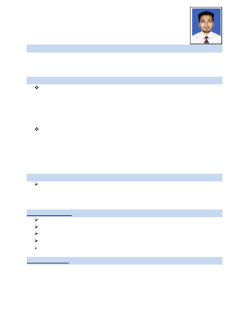 Formal CV Format | PDF
