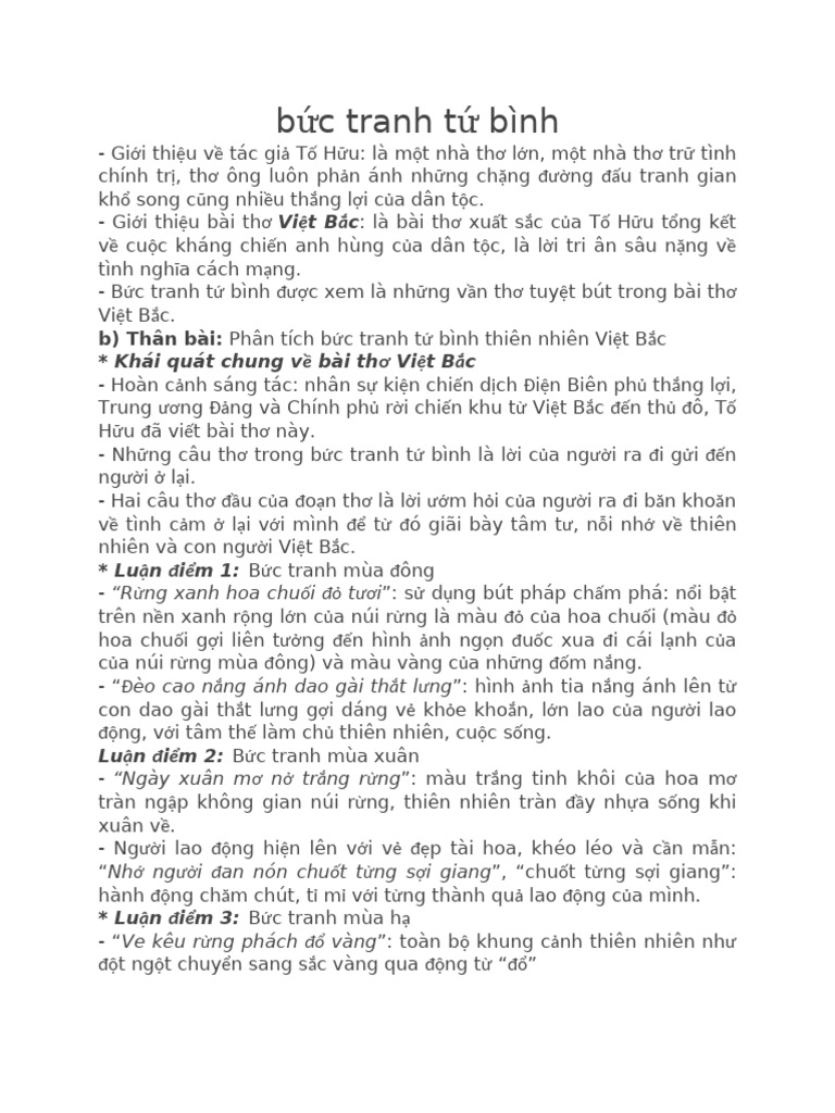 B C Tranh T Bình | PDF