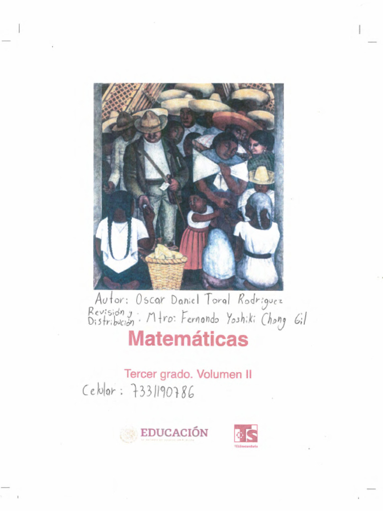 Libro Contestado de Matematicas Tercero Segundo TR - 230922 - 131727 | PDF