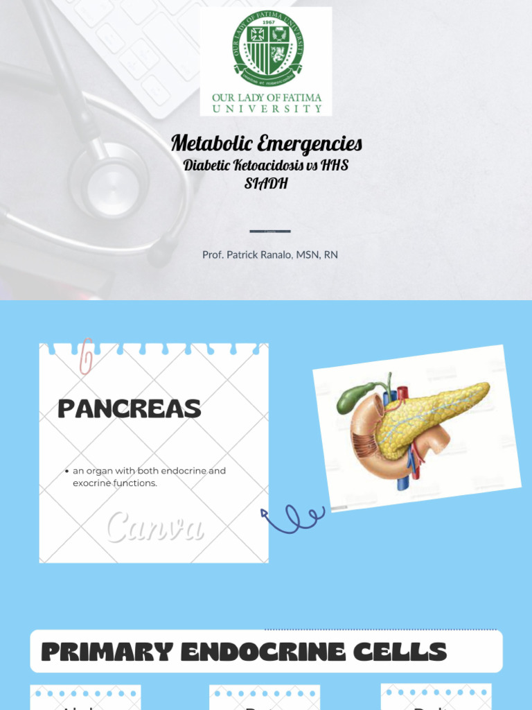 Copy of Metabolic Emergencies | PDF