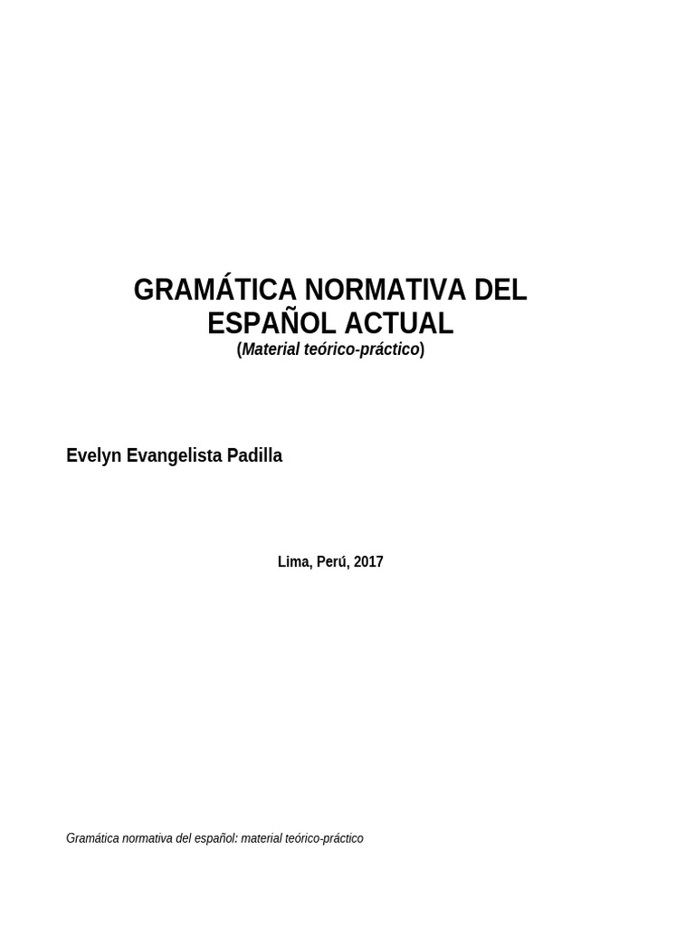 Parte 2 - Gramática Normativa | PDF | Verbo | Lengua española