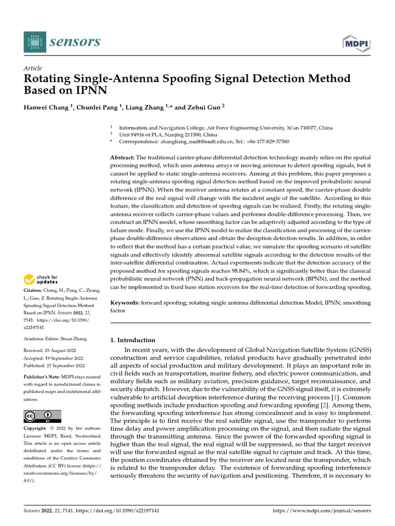 Sensors 22 07141 | PDF | Statistical Classification | Antenna (Radio)