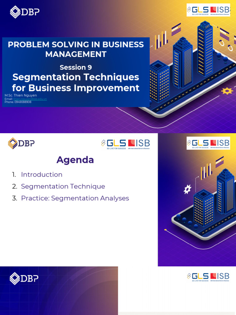 Session 9 - Segmentation Techniques - 2025 (1) | PDF | Market ...