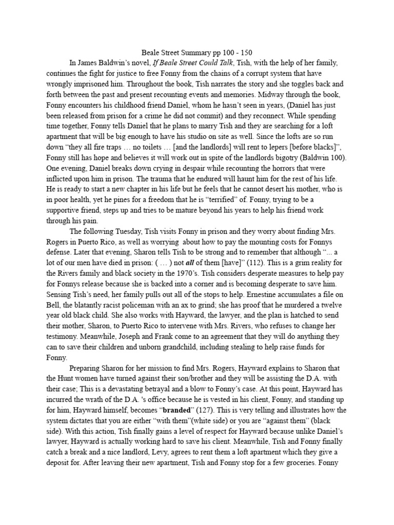 Beale Street: Justice and Struggle Summary | PDF | Justice | Crime ...