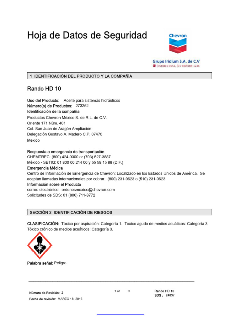 Rando HD 10 | PDF | Combustión | Dióxido de carbono
