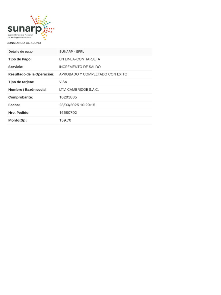 Bienvenido A La Extranet de SUNARP | PDF
