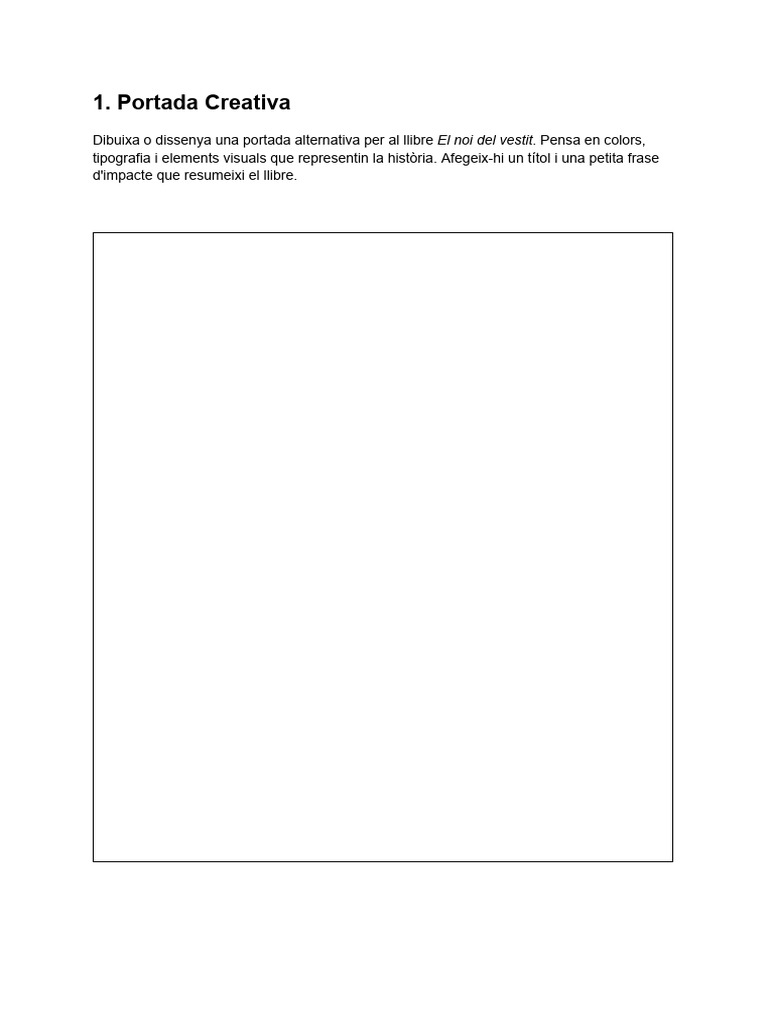 Dossier EL NOI DEL VESTIT Editable Sense Portada | PDF