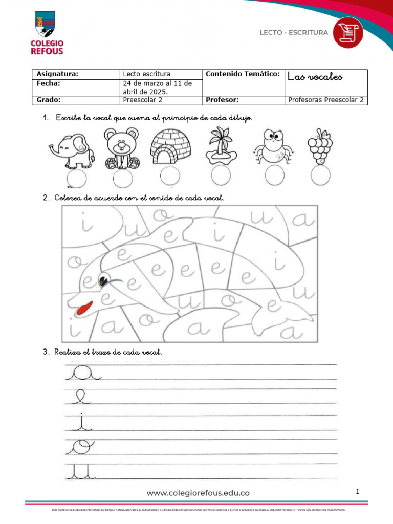 Reconocimiento Vocales 1 | PDF