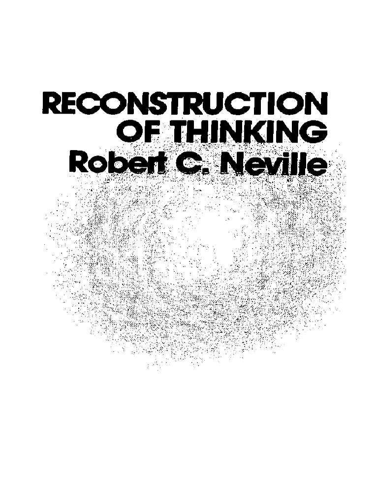 Foundations of Thinking Reconstruction | PDF
