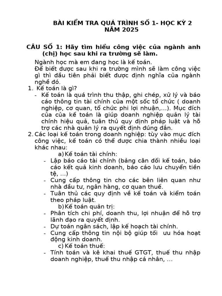 bài ktra TLHKD 1 | PDF