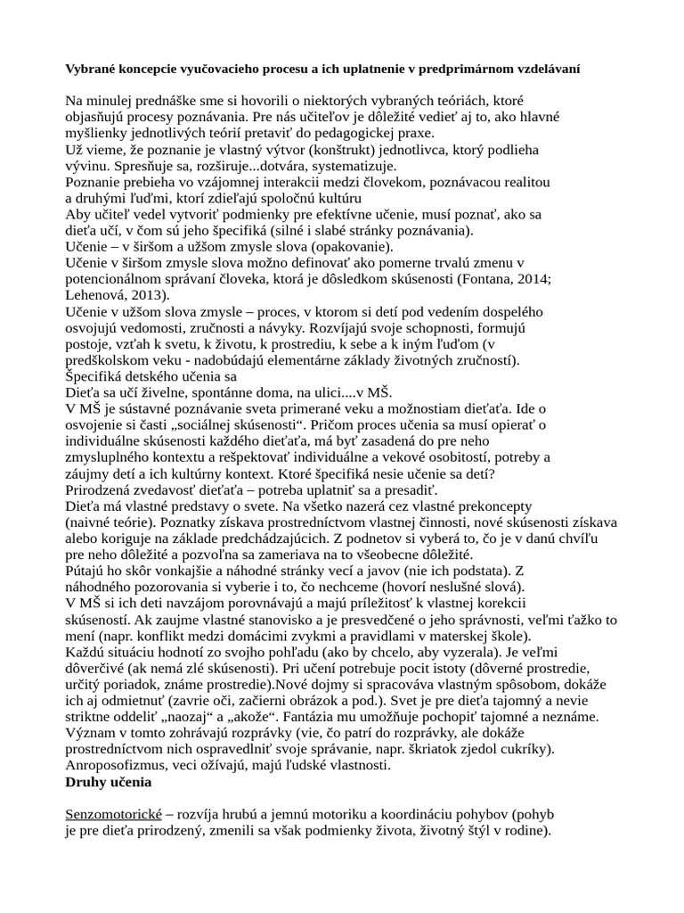 Didaktika PV 2 | PDF