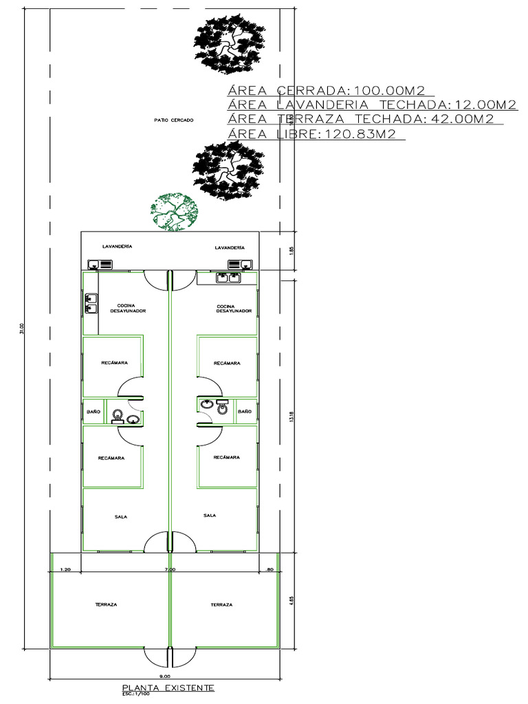 Plano Existente Apartamentos Chitré | PDF