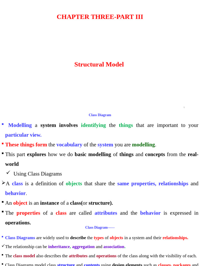 Unit 3 (Fund. of Se) - Part III | PDF | Class (Computer Programming ...