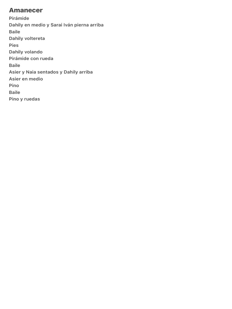 Amanecer | PDF