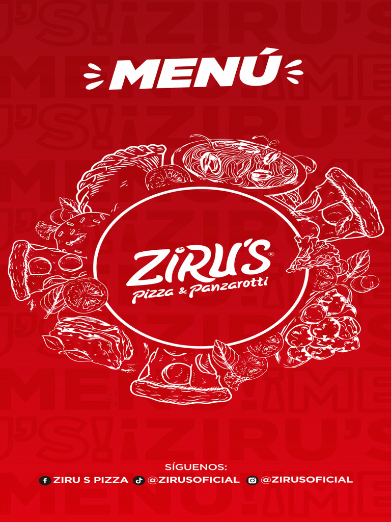 Zirus X Siempre MENU Diciembre 2024 | PDF | Bebida | Ingredientes de comida