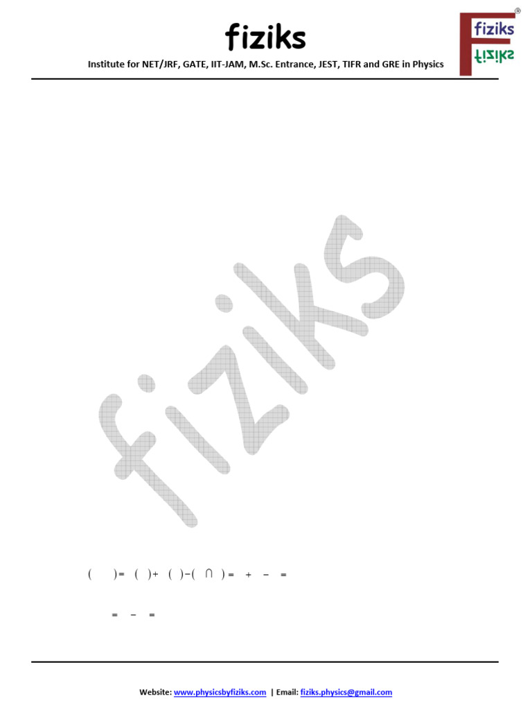 GATE Physics 2010-2019 Solutions | PDF