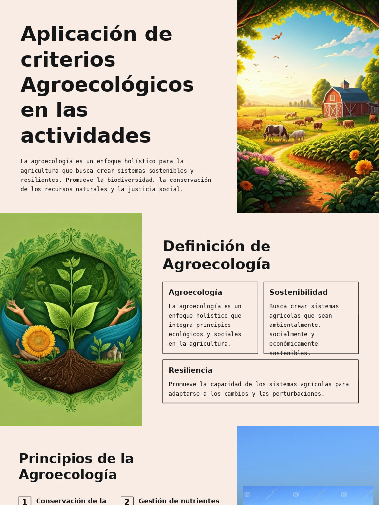 Criterios Agroecológicos en Agricultura | PDF | Agroecología | Agricultura