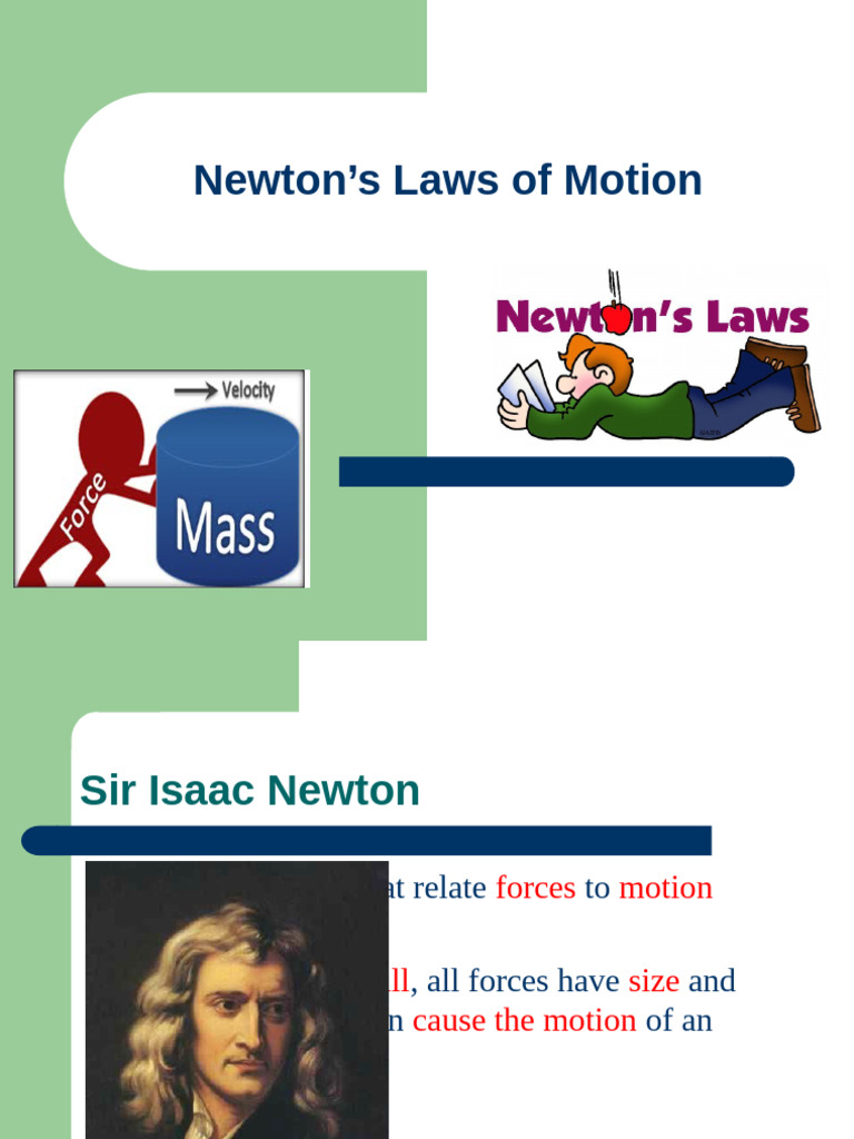 Newtons Laws of Motion Lecture | PDF