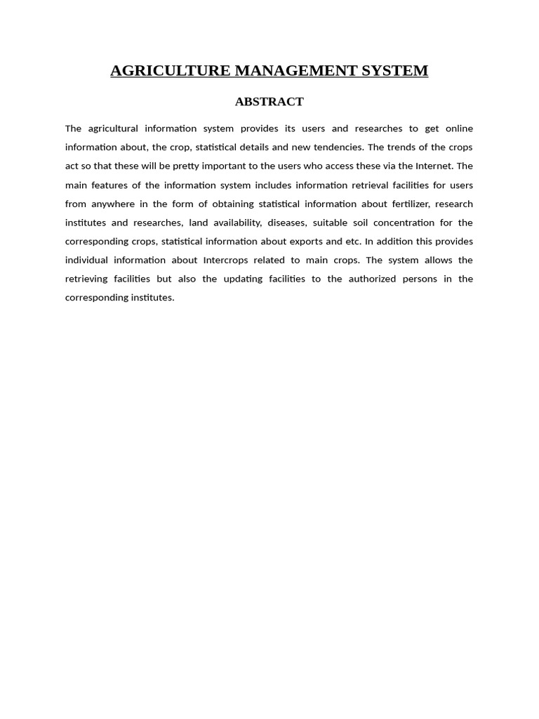 Agriculture Management System | PDF | Internet Protocol Suite | Java ...