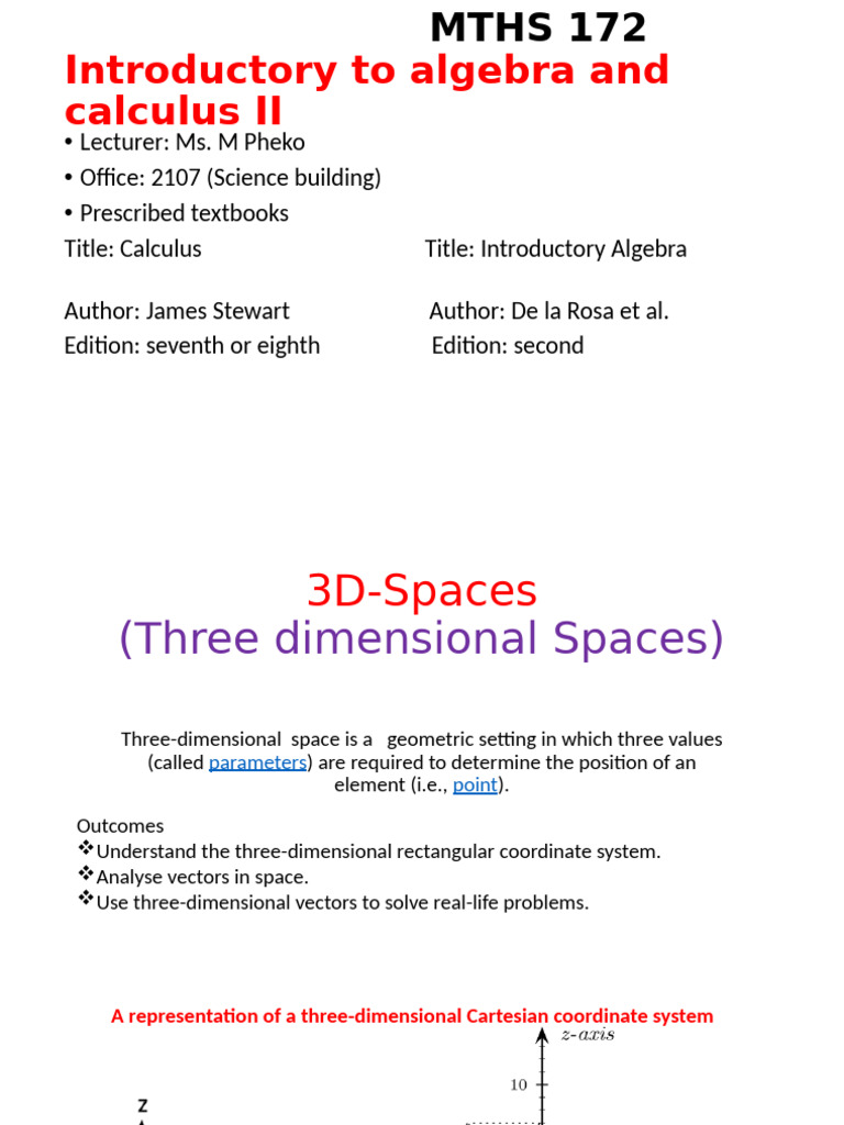 3D Spaces | PDF | Cartesian Coordinate System | Sphere