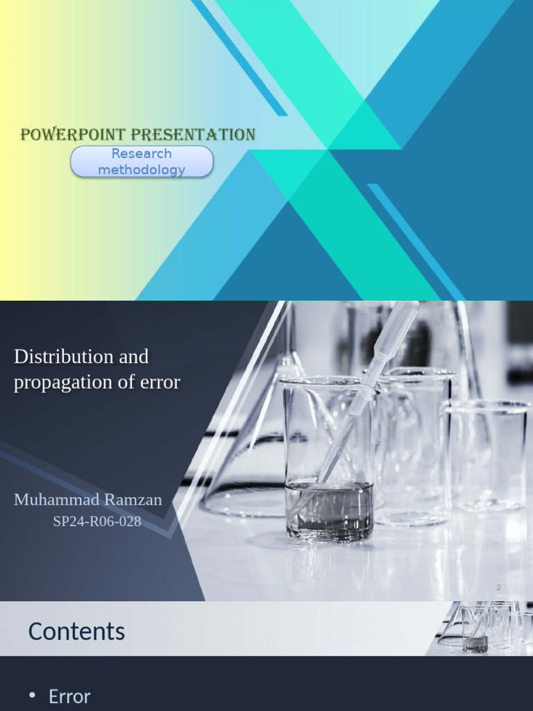 Distribution and Propagation of Error | PDF | Multiplication | Waves
