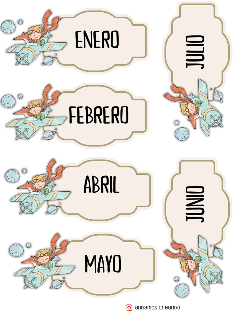 Meses Del Año - 20240103 - 152634 - 0000-1 | PDF