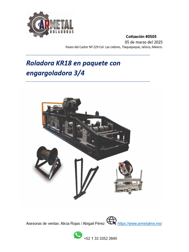 Roladora Kr18 en Paquete 3.4-0503 | PDF | Tecnología de vehículos ...