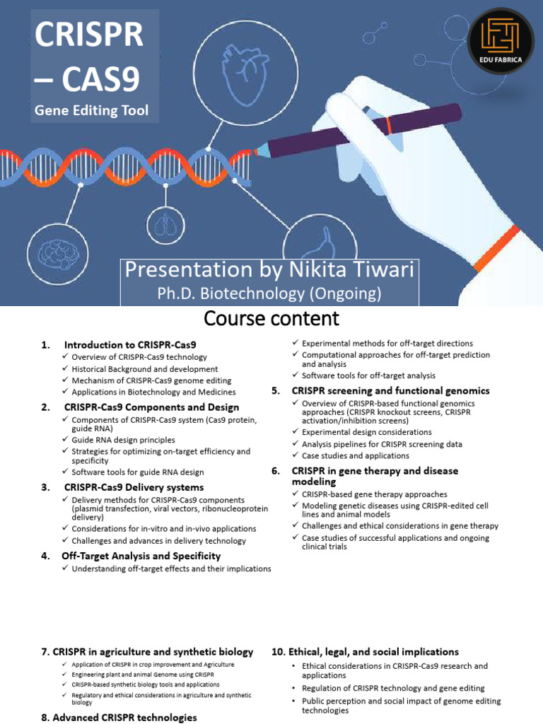 CRISPR Cas9 Course | PDF | Crispr | Gene Knockout