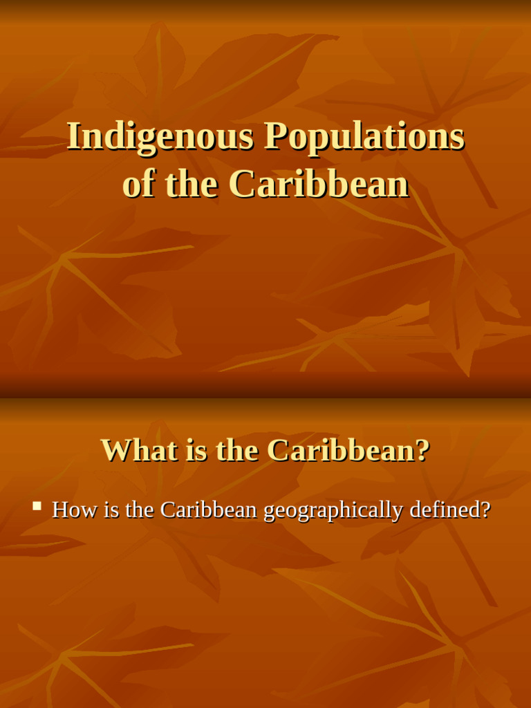 Indigenous Populations of The Caribbean | PDF | Caribbean | Indigenous ...
