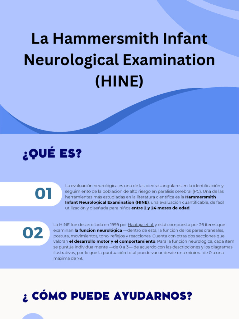 HINE | PDF | Parálisis cerebral | Cerebro