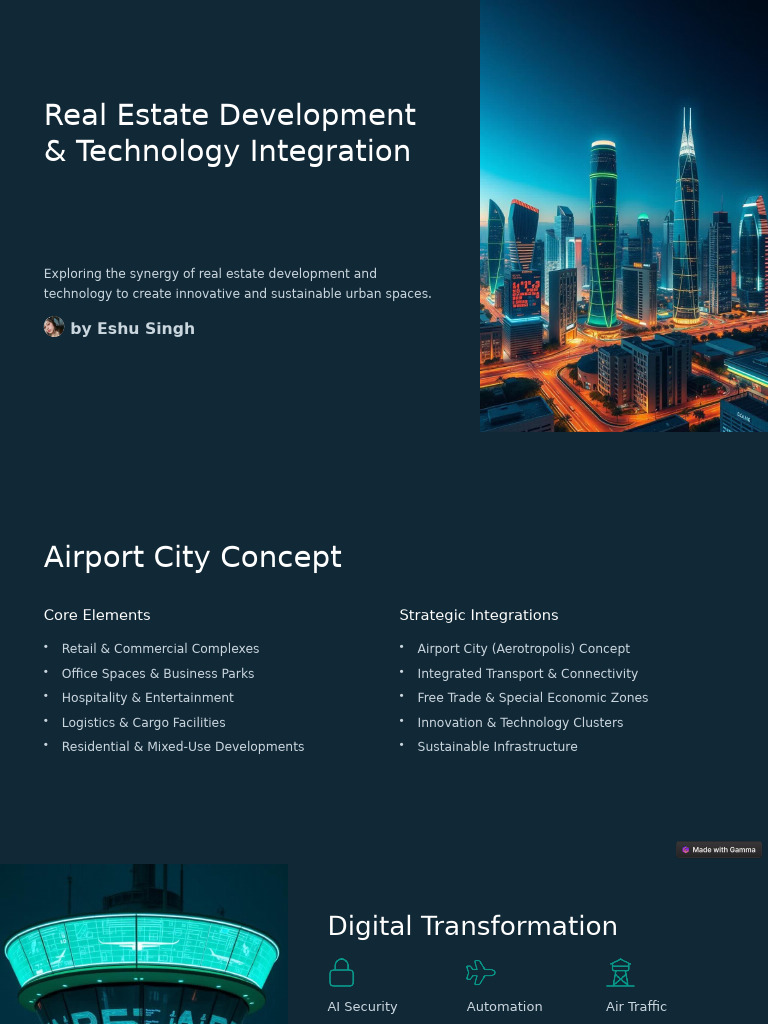 Real Estate Development and Technology Integration | PDF