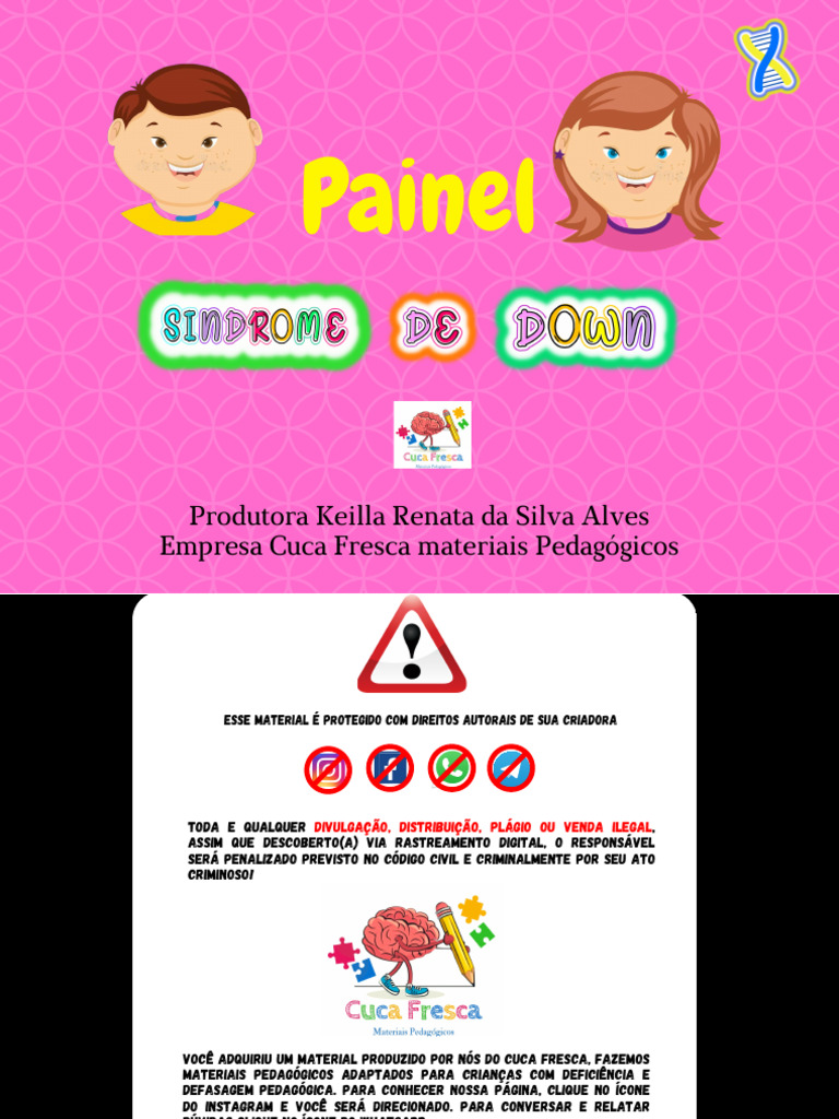 Painel Síndrome de Down Cuca Fresca | PDF
