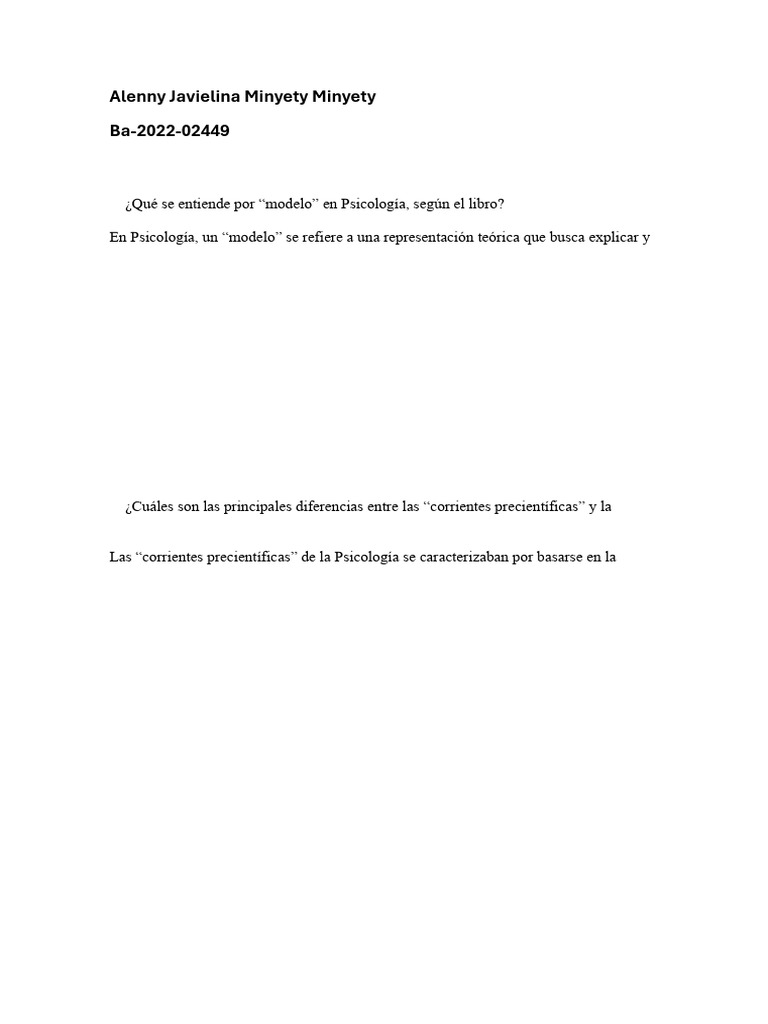 Alenny Javielina Minyety Minyety Ba-2022-02449 | PDF | Behaviorismo ...