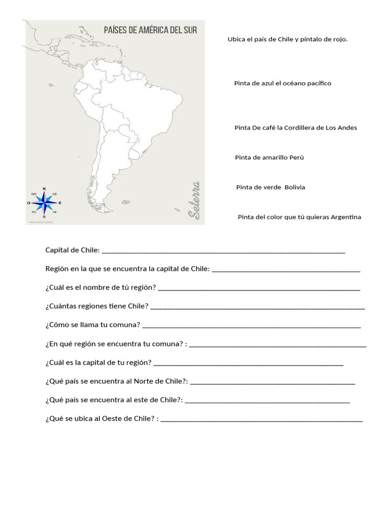 Capital y Regiones de Chile | PDF