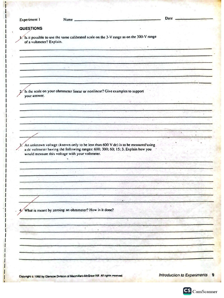 Basic Electricity Experiments 1 To 5 | PDF | Resistor | Electricity