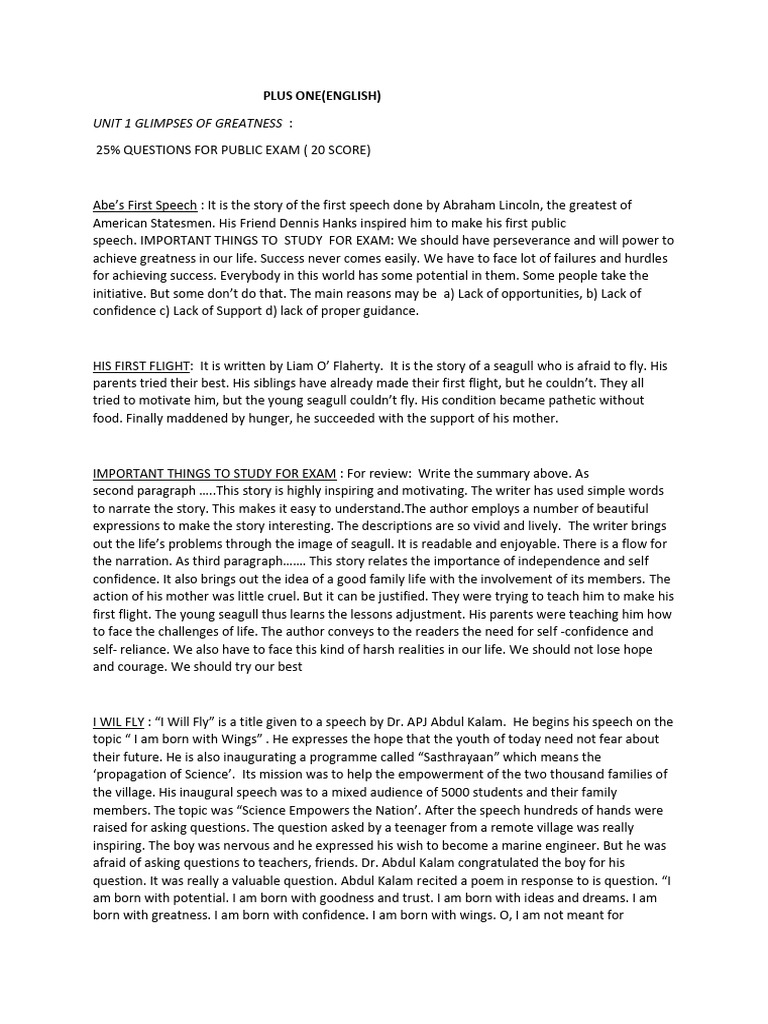 Inspiring Stories and Lessons for Exams | PDF | Mahatma Gandhi ...