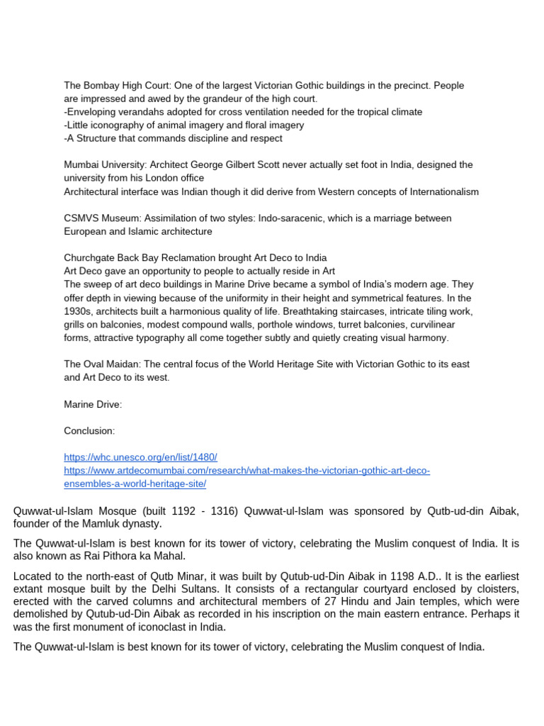 UNESCO World Heritage Sites | PDF